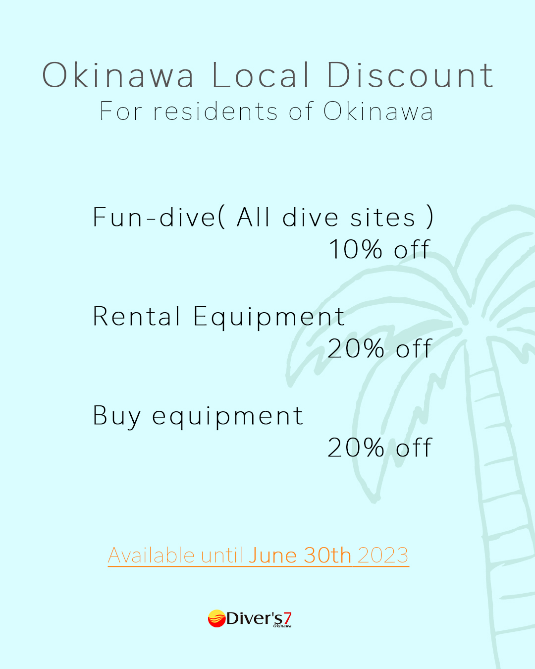 Notice of price revision - Diver´s 7 Okinawa – PADI 5 star Instructor ...